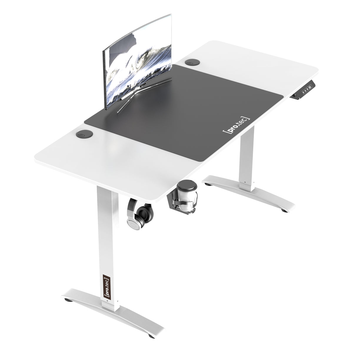 Bureau poste de travail table électrique salinas à hauteur réglable 73 ...